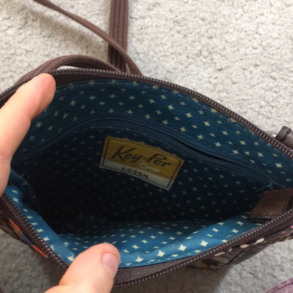 Fossil | Bags | Fossil Key Per Multicolored Crossbody Bag Cute | Poshmark